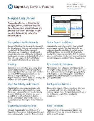 Nagios Log Server Features PDF
