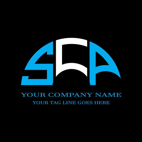 SCP Letter Logo Creative Design With Vector Graphic Vector Art At Vecteezy