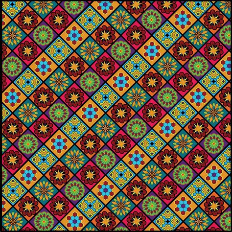 Colourful Geomatric Seamless Pattern 53509255 Vector Art At Vecteezy