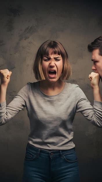 People And Aggression Concept Premium Ai Generated Image