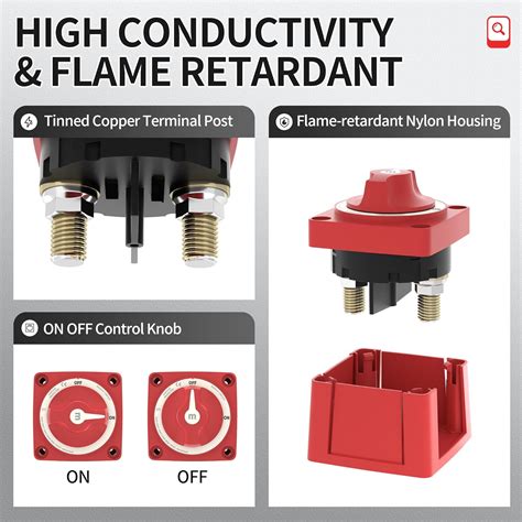 Rvmarinepat Boat Battery Disconnect Switch Waterproof 12v 48v India Ubuy