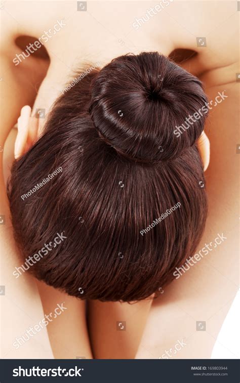 Shy Naked Woman Covers Herself Front Stock Photo Shutterstock