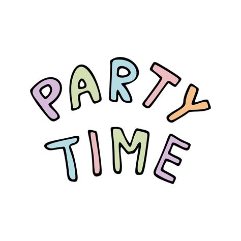Its Party Time Clip Art