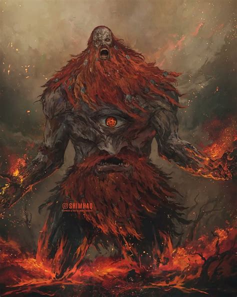 Fire Giant Elden Ring Drawn By Shimhaq Danbooru