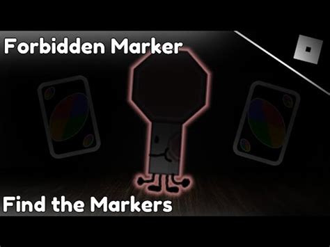 How To Find Forbidden Marker In Find The Markers Roblox Youtube
