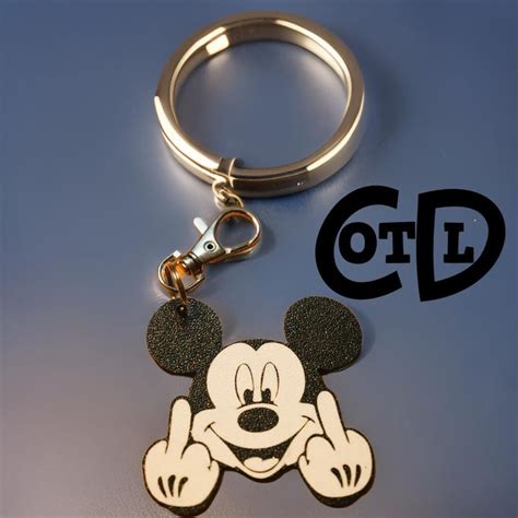 Mickey Mouse Keychain Etsy
