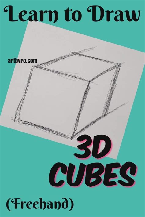 Learn To Draw 3d Cubes Easy Art Tutorials Learn To Draw Easy