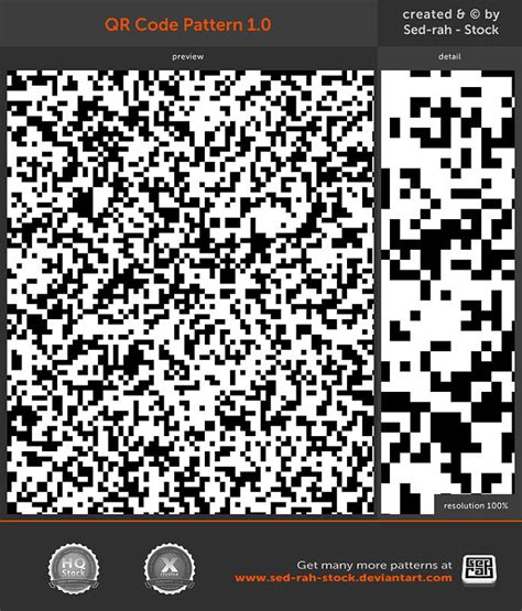 Qr Code Pattern By Sed Rah Stock On Deviantart