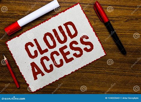 Handwriting Text Writing Cloud Access Concept Meaning Software Tool Between The Organization