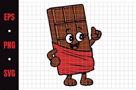 Cartoon Chocolate Bar Character Graphic By Lalamooo · Creative Fabrica