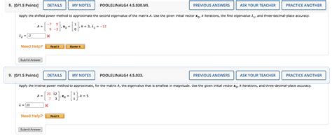 Solved A Is A 3 3 ﻿matrix With Eigenvectorsv1