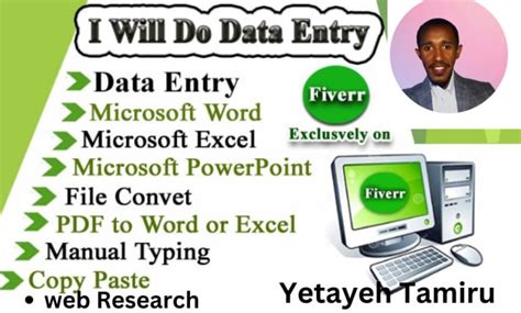 Do Excel Data Entry By Yetayeh Fiverr