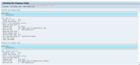 OAK SAP Tcode C AM Consist Company Code