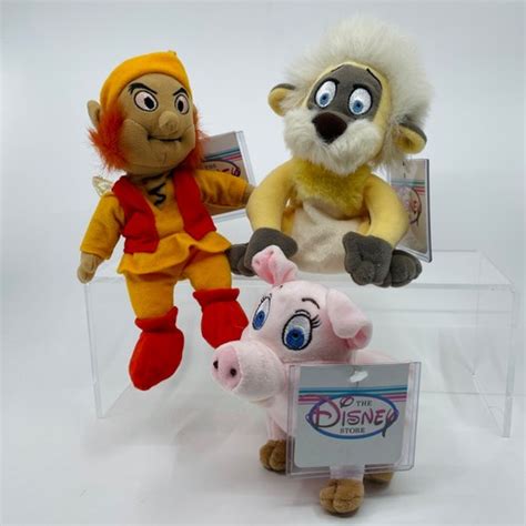 Disney Store Pixar The Black Cauldron Hen Wen Fairfoil And Gurgi 3 Bean