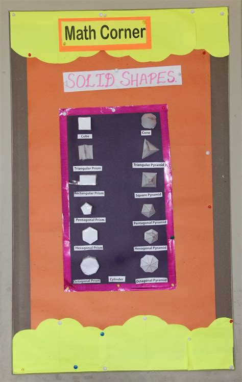 Math Corner 3d Shapes
