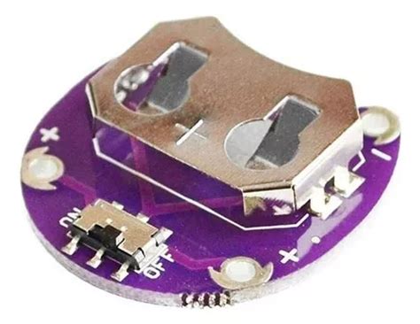 Portapilas Lilypad Para Bateria Tipo Boton Cr2032