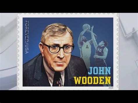 Usps To Print John Wooden Stamps In 2024 Megan Soderberg