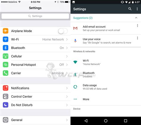 Apple IOS Beta Vs Google Android N Beta A Visual Comparison