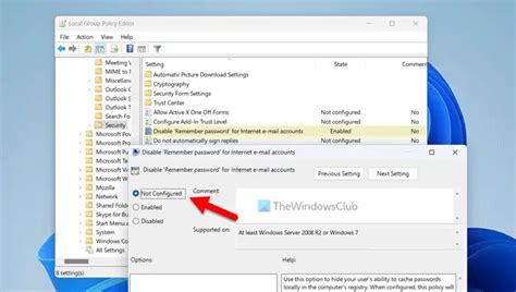 Fix Remember Password Option Missing In Outlook
