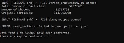 Failed To Read Particle Type Questions Phits Forum