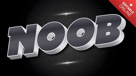 Noob Silver 3d Text Effect Generator Noob Silver 3d Text Effect Generator
