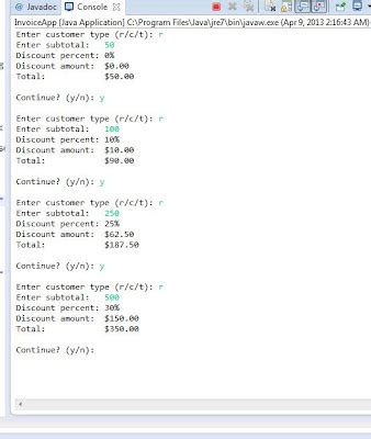 Java And Programming Invoice Application Java Program