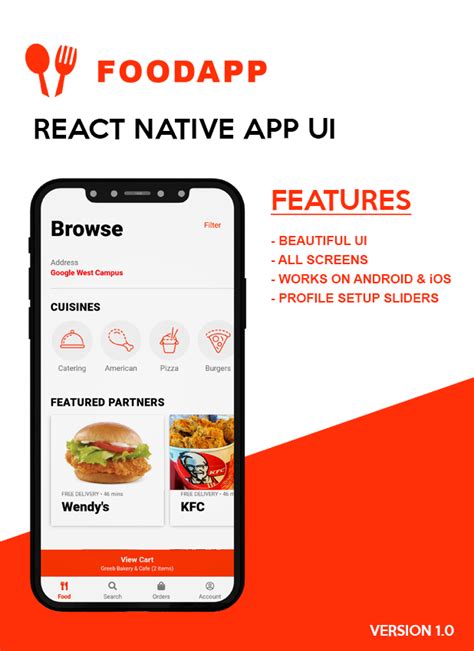 foodapp react native theme code market