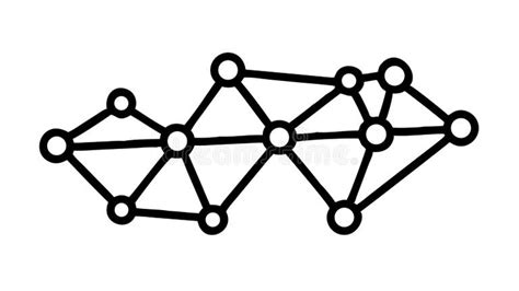 Geometric Network Structure Abstract Connection Design Vector Design Generative Ai Stock