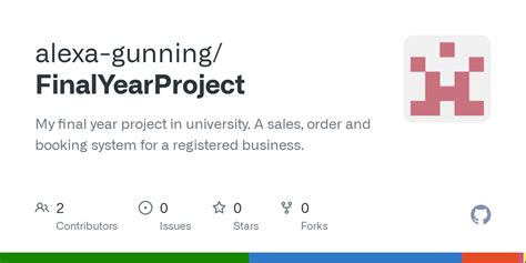 Github Alexa Gunningfinalyearproject My Final Year Project In
