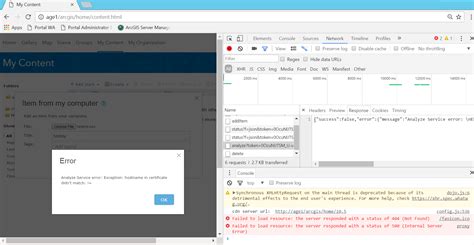 Solved Error In Portal When Adding Item Analyze Service Esri