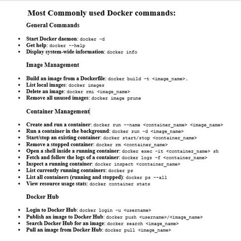 Vishwanath Vishwakarma On Linkedin Most Commonly Used Docker Commands