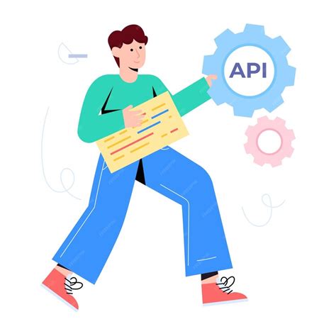 Premium Vector A Character Vector Of Api