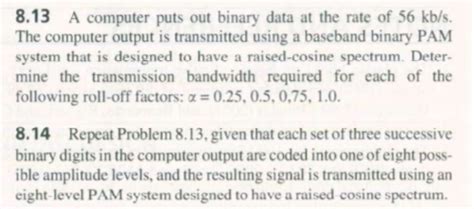 Solved A Computer Puts Out Binary Data At The Rate Of Chegg