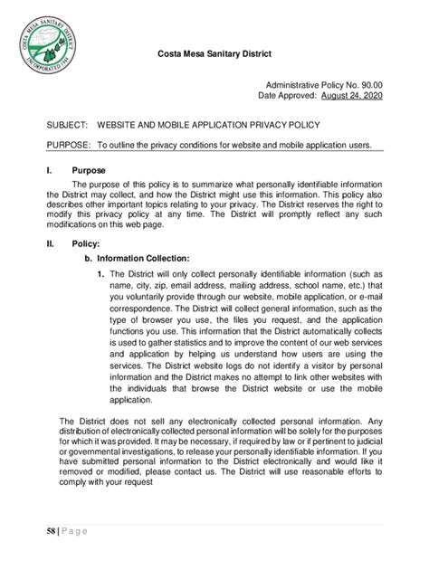 Fillable Online Sample Mobile App Privacy Policy Template TermsFeed Fax Email Print PdfFiller