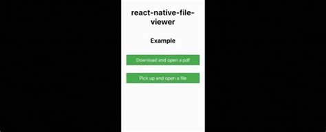 File Viewer Awesome React Native