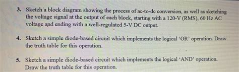 Solved Sketch A Block Diagram Showing The Process Of Chegg Com