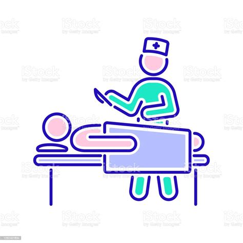 심장 수술 색상 라인 아이콘 외과 적 응급 격리된 벡터 요소입니다 웹 페이지 모바일 앱 프로모션을 위한 그림 윤곽선 개념에 대한 스톡 벡터 아트 및 기타 이미지 Istock