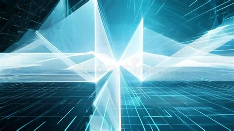 Abstract Tech Visual Data Flow Futuristic Stock Video Video Of