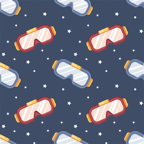 Premium Vector Seamless Pattern From Virtual Reality Glasses