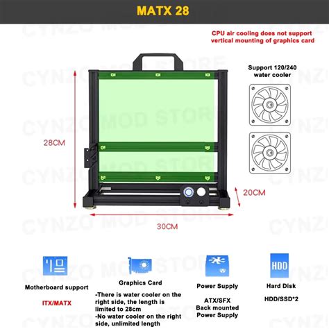 creative diy aluminum open frame gamers cabinet mod itx matx atx eatx