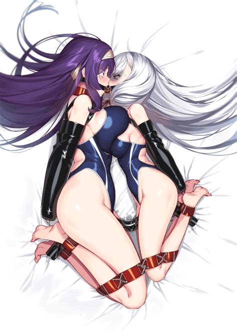 Rule 34 2girls Absurdres Armbinder Asymmetrical Docking Ball Gag