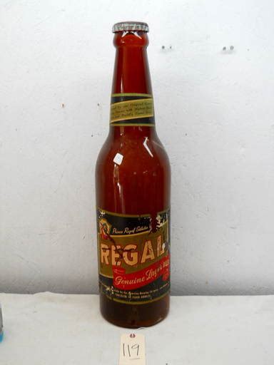Regal Beer Jumbo Glass Beer Bottle
