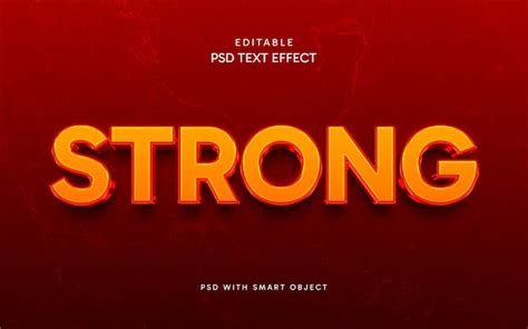 premium psd strong bold text effect
