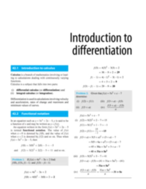 Differential Calculus La Gi At Lynda Higgins Blog