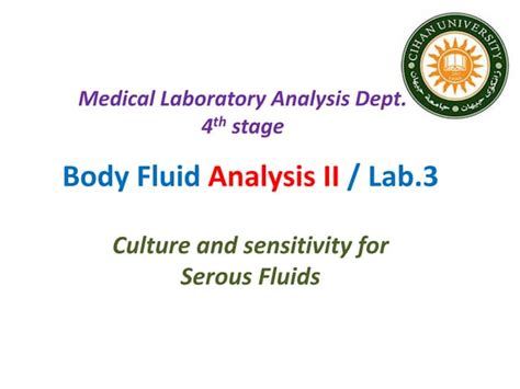 Lab 3 Body Fluid Analysis Ii Serous Fluid Analysis Pericardial Pdf