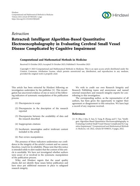 Pdf Retracted Intelligent Algorithm Based Quantitative
