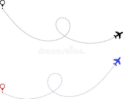 Route Icon Two Points With Dotted Path And Location Pin Route