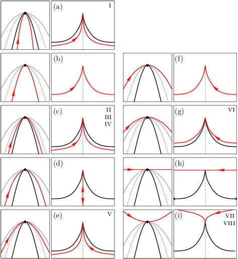1 Sketches Of All Generic And Non Generic Cases Of The Cusp Cusp Download Scientific Diagram