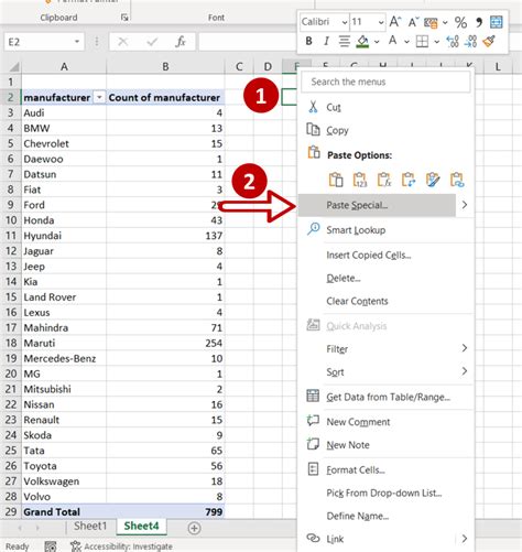how to convert a pivot table to a regular table in excel spreadcheaters