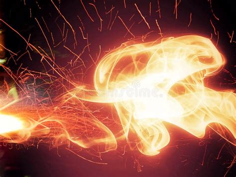 3d Illustration Of Exploding Flames Stock Illustration Illustration